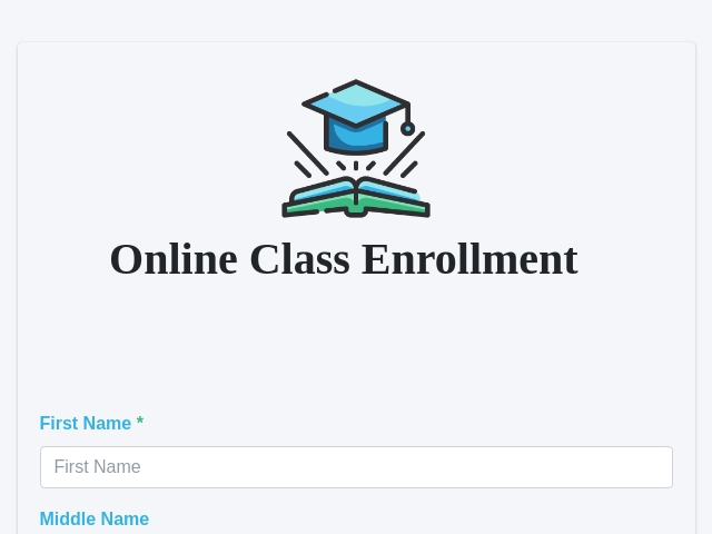 Form Templates For Course Registration Form - FormNX