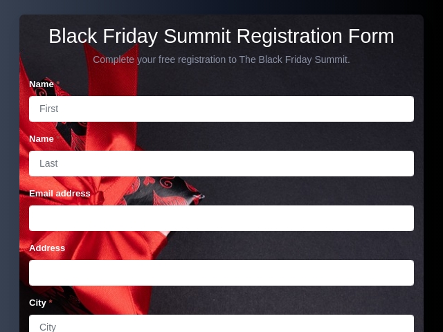 Form Templates For Black Friday - FormNX
