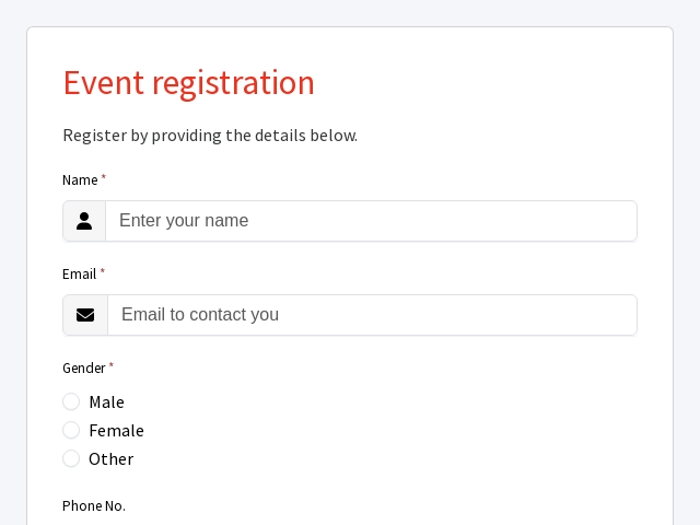 Form Templates For Registration Forms - FormNX