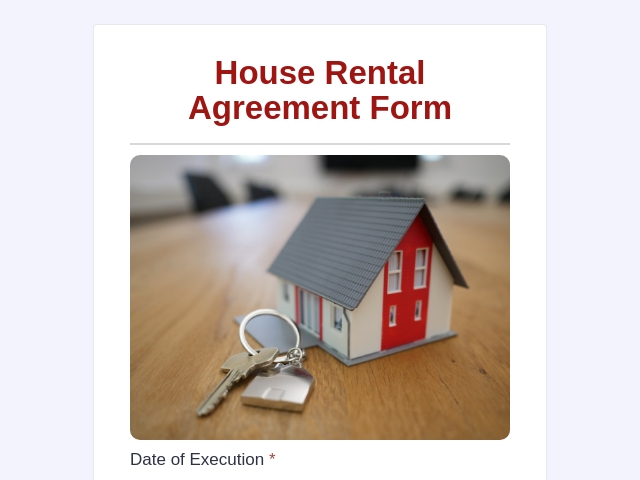House Rental Lease Agreement Template Template - FormNX