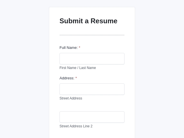 Form Templates For Recruitment Process Form - FormNX