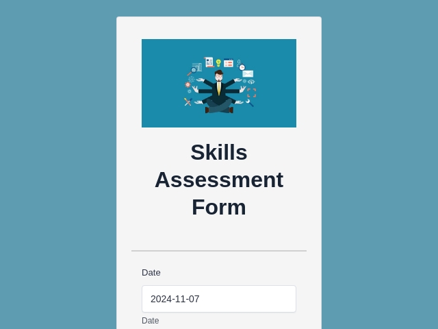 Skills Assessment Form Template - FormNX